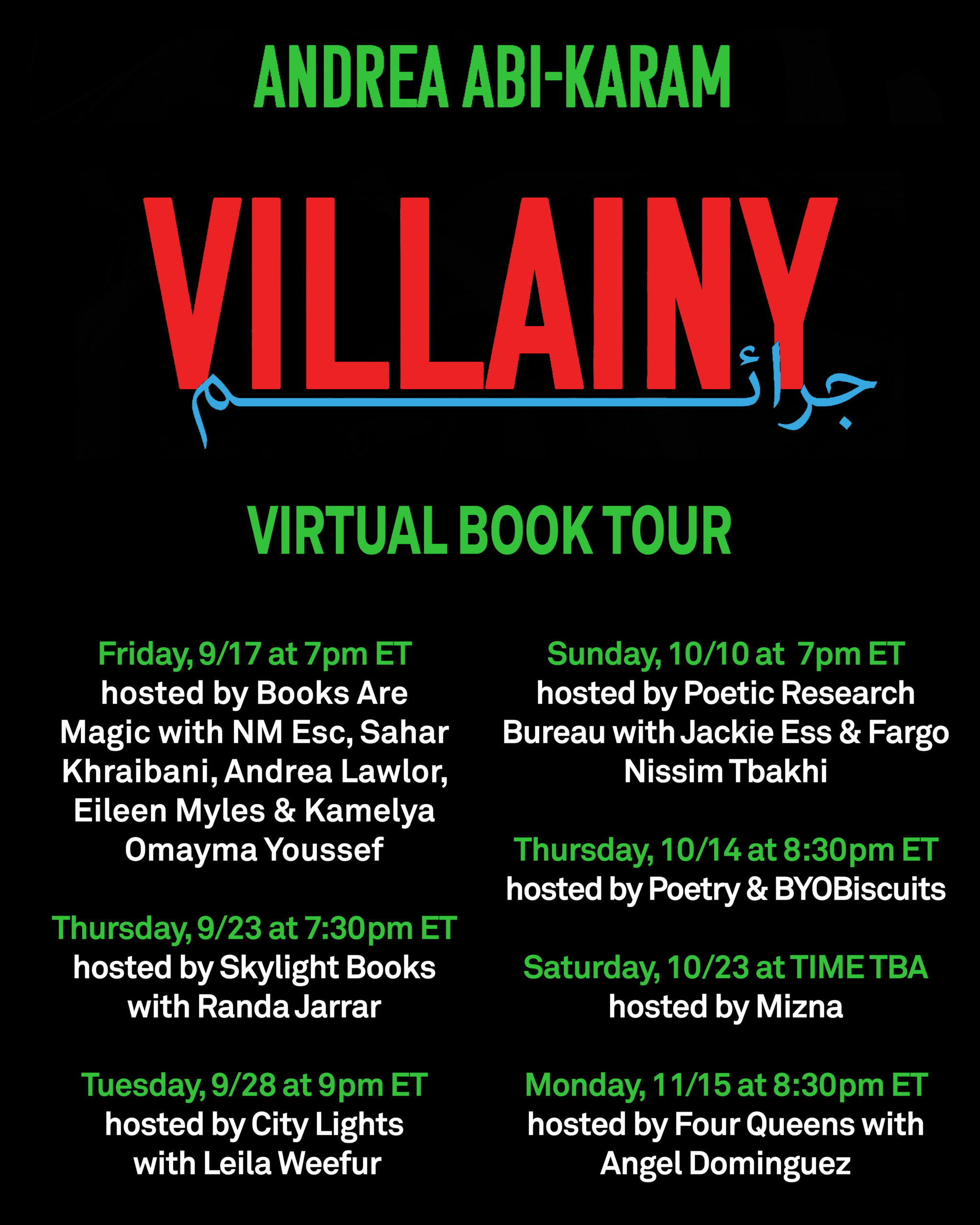 Virtual Book Tours